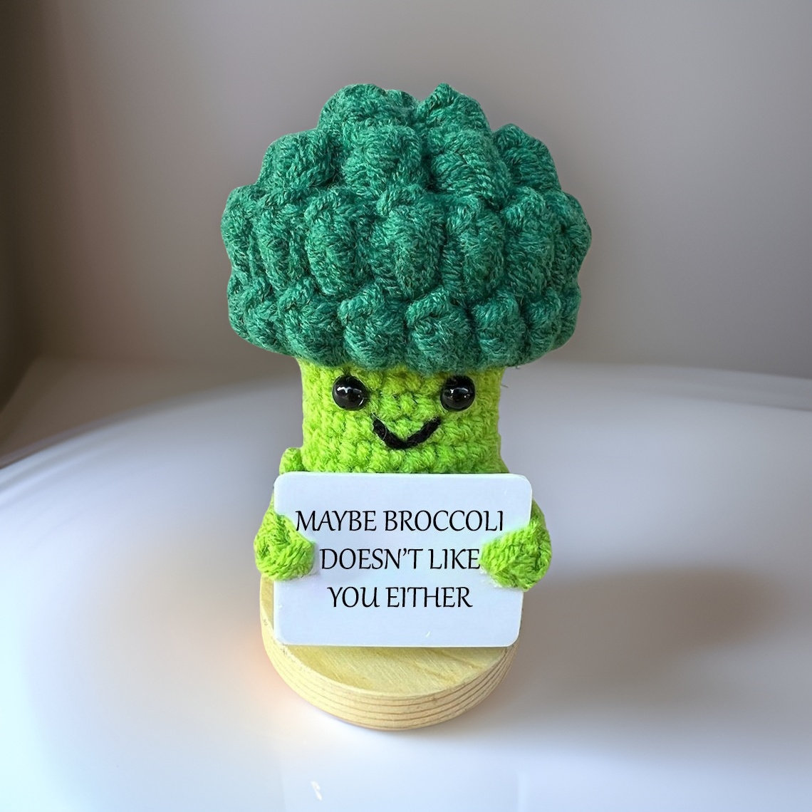3pcs Positive Crochet Vegetables - Broccoli, Mushroom, Pineapple ...