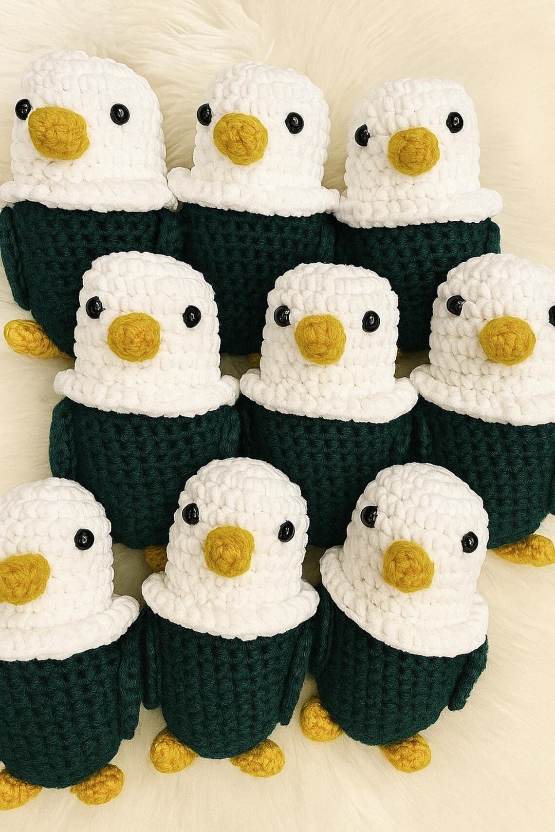 PHILADELPHIA Inspried Crochet Plushie Championship Eagle Amigurumi ...