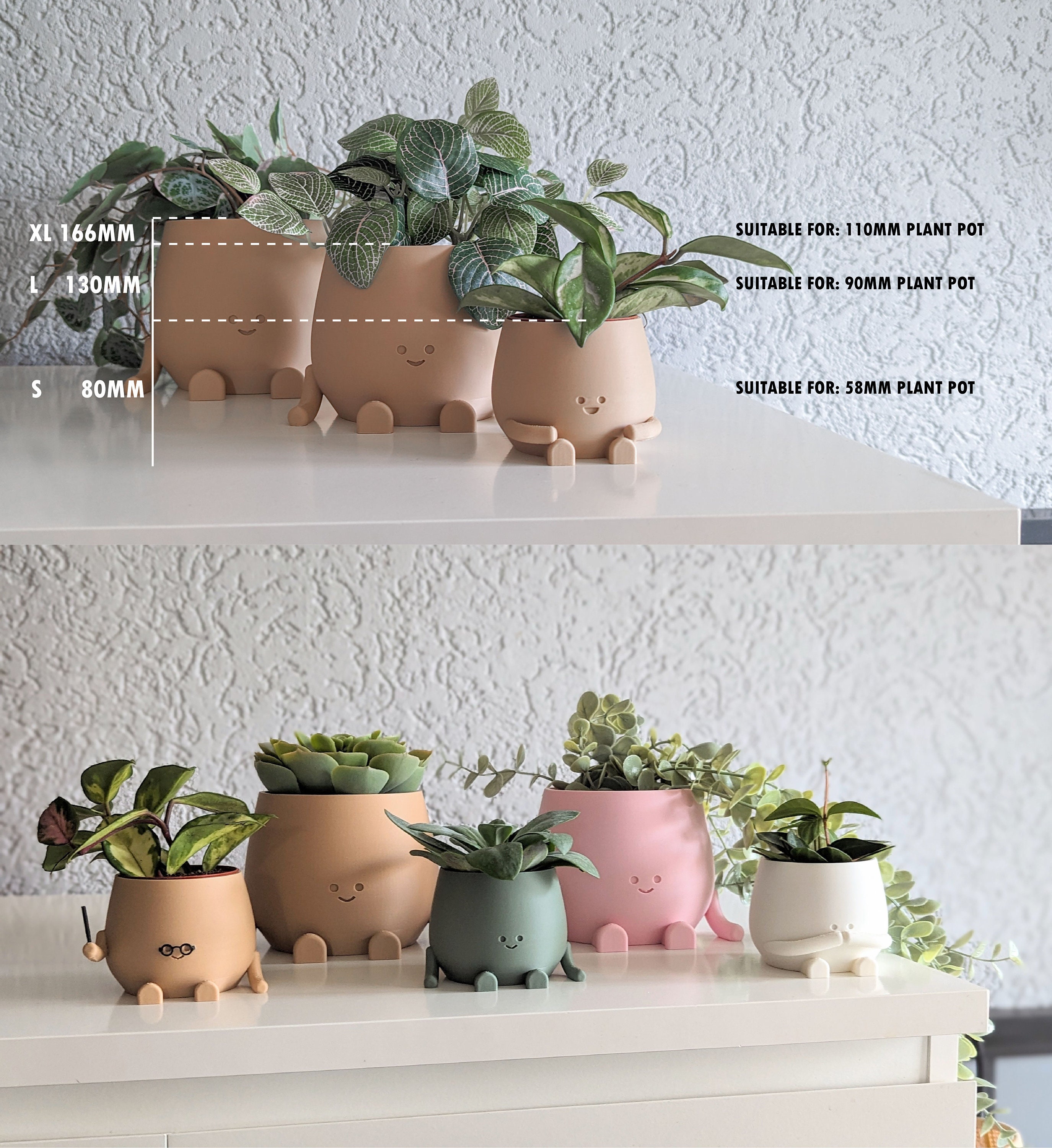 Lucky Clover Happy Plant Pot Clover Good Luck Gift for Her Gift for Him ...