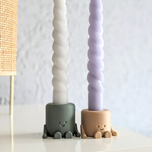 Happy Face Candlestick Holder Unique 3d-printed Housewarming Gift ...