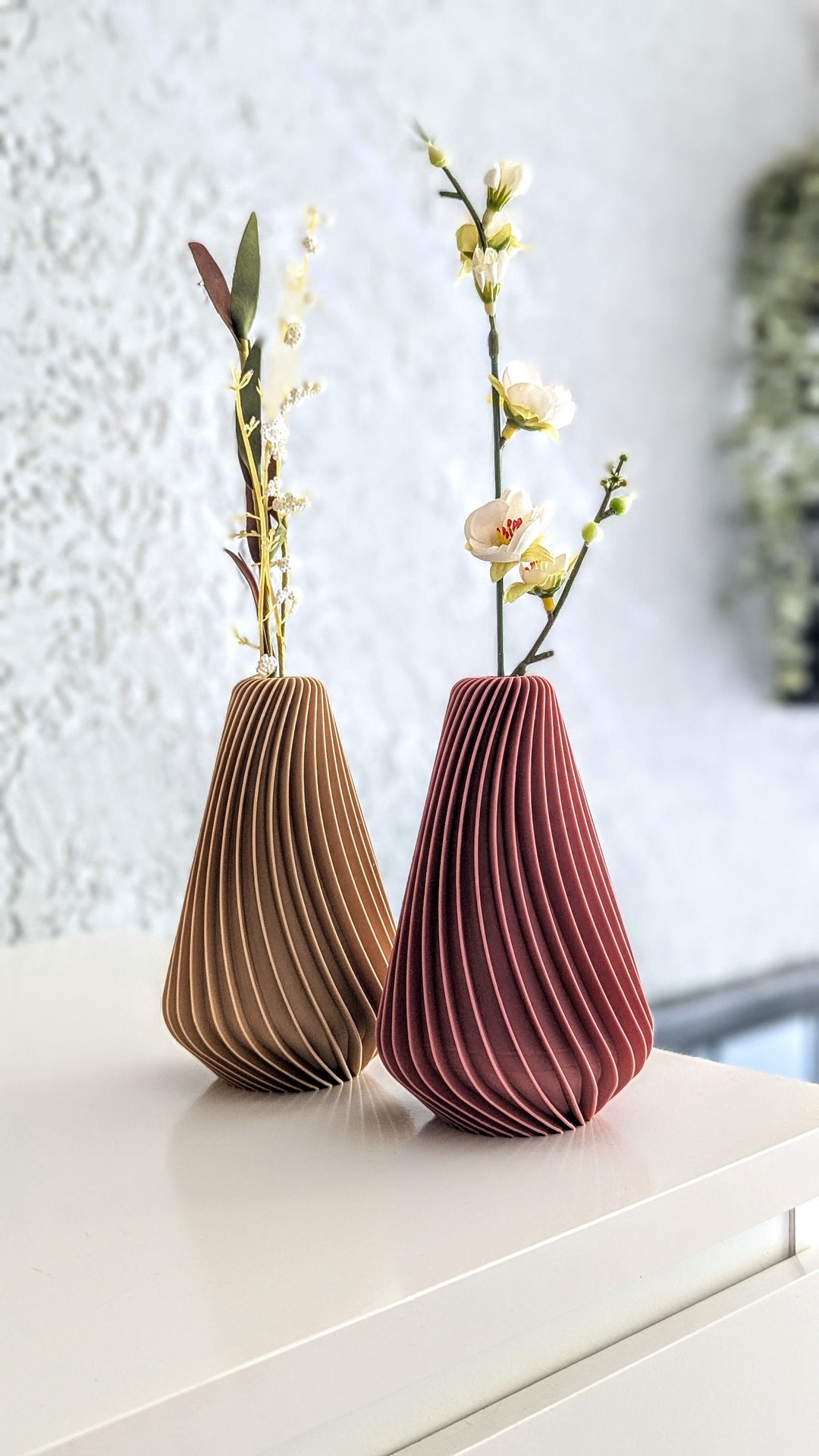 Minimalistic Vase Agrimony Aesthetic Modern Elegant Housewarming Gift ...