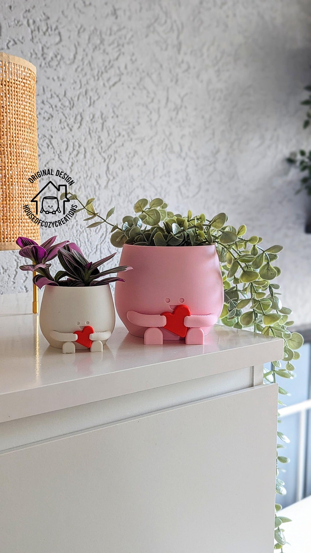 Happy Plant Pot Valentine Gift for Her Gift for Him Valentine's Day ...