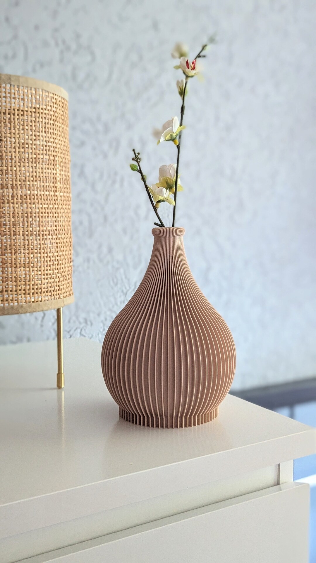 Minimalistic Vase Zinnia Aesthetic Modern Elegant Housewarming Gift ...