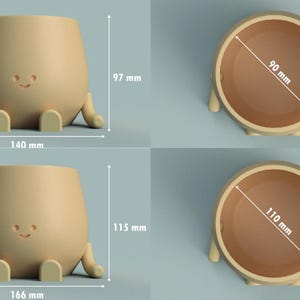 Happy Mustache Plant Pot Happy Face Plant Pot Decoration Pot Plant ...