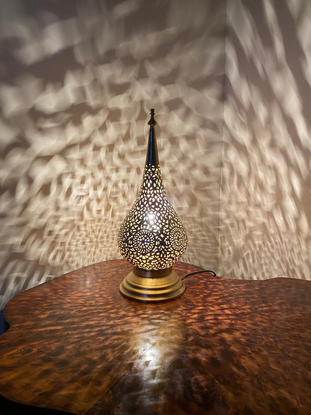 Table Lamp - Moroccan Table Lamp - Handmade Brass Table Lamp -moroccan ...