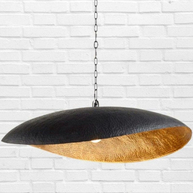 Hammered Black Ceiling Light - Etsy UK