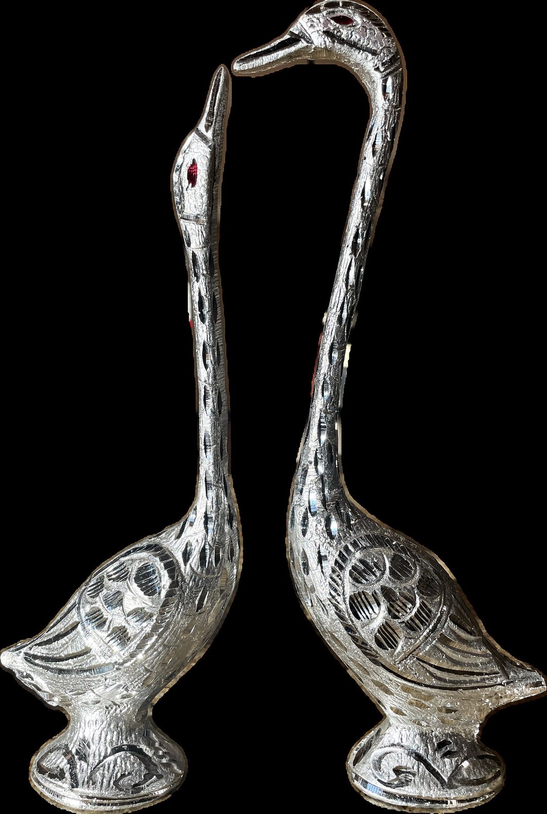 White Metal Swan Set for Home Decor - Etsy