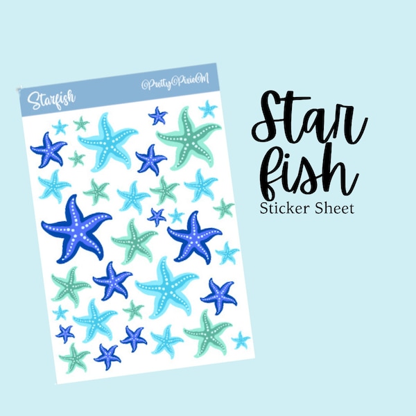 Starfish Sticker - Etsy