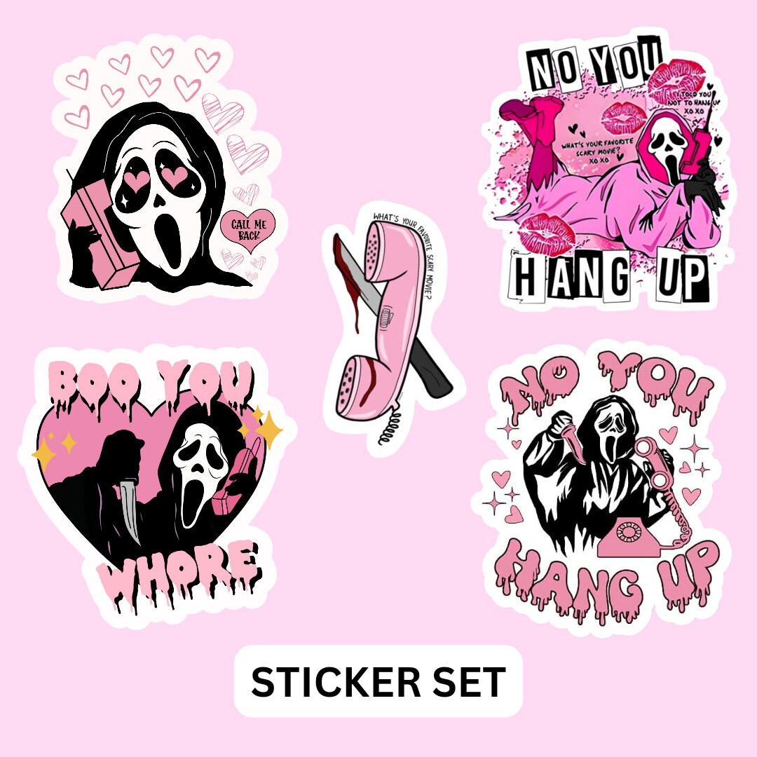 Girly Scream Sticker Set - Etsy