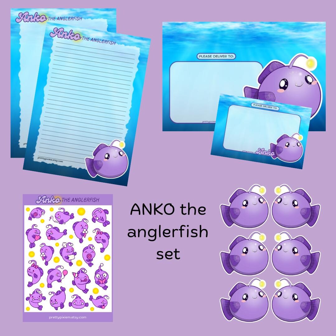ANKO the Anglerfish Set - Etsy