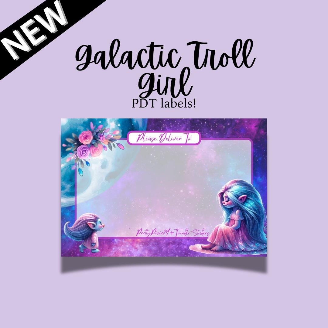 PDT Label Galactic Troll Girl - Etsy