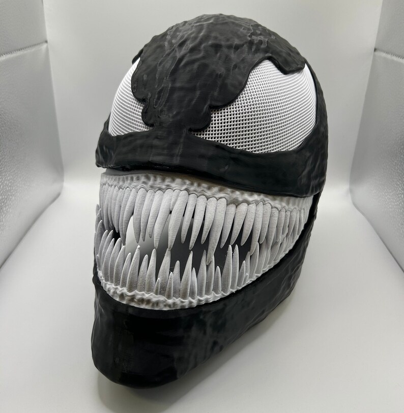 Poison (arachnid-man) 3D Printed Mask With Moving Jaw (physical ...