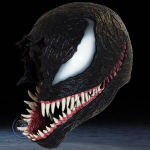 Venom Half Face (movie Inspired) 3D Printed Mask (physical Unpainted ...