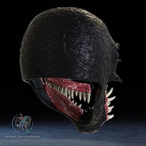 Venom Half Face (movie Inspired) 3D Printed Mask (physical Unpainted ...
