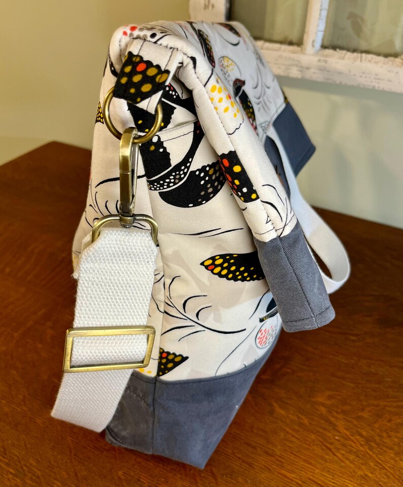 Fold Over Tote, Purse, Expandable, up Cycled, Denim, Handmade, Shoulder ...