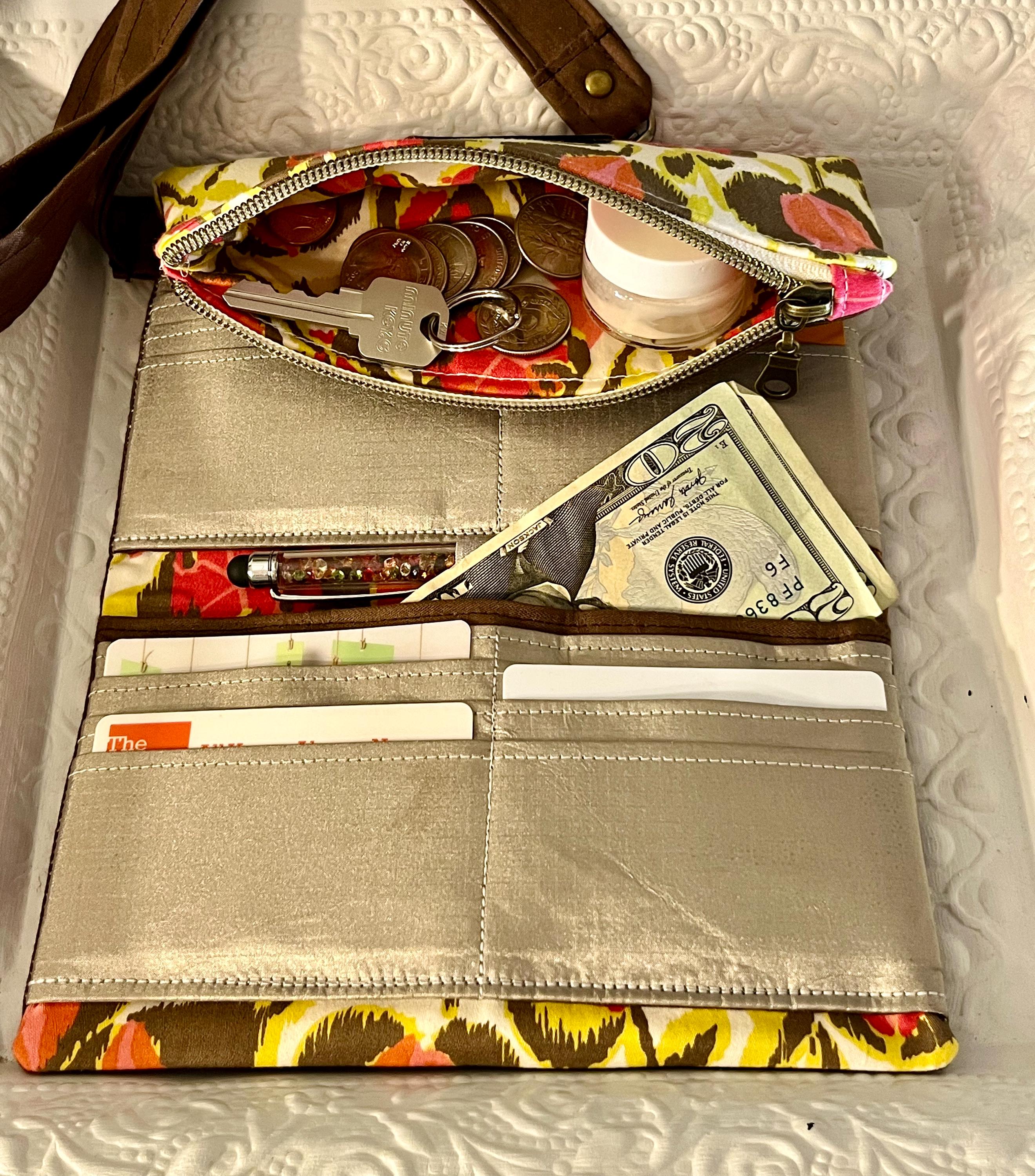Bag, Crossbody, Cell Phone, Wallet, Organizer, Purse, Upcycled, Cotton ...