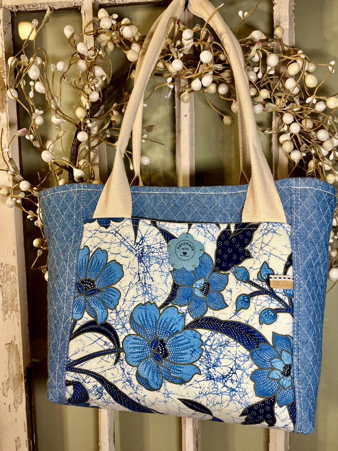 Project Tote, Fabric Bin, Fabric Organizer, Handbag, Handmade, up ...