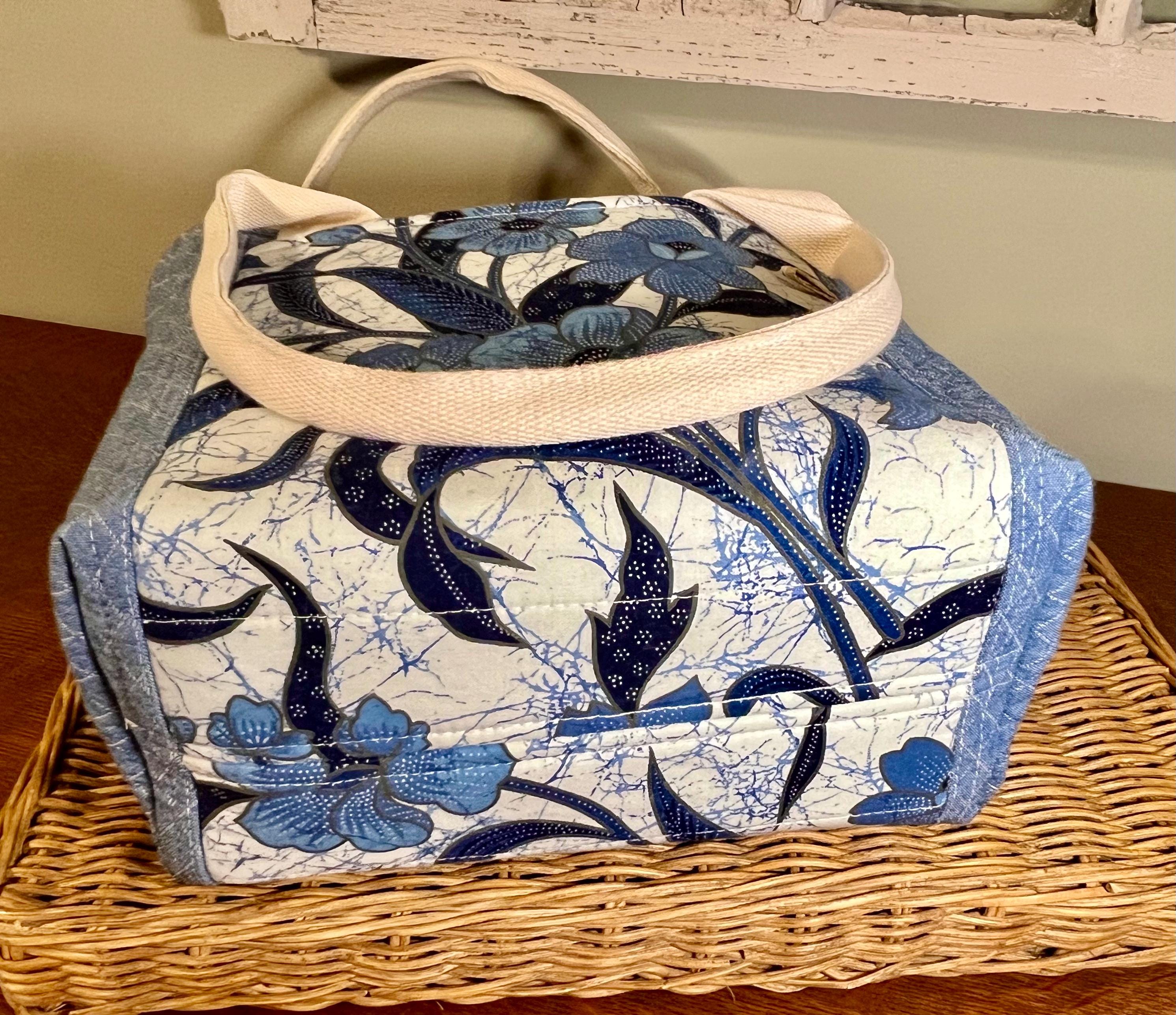 Project Tote, Fabric Bin, Fabric Organizer, Handbag, Handmade, up ...