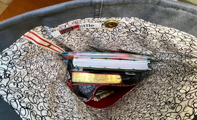 Fold Over Tote, Purse, Expandable, up Cycled, Denim, Handmade, Shoulder ...