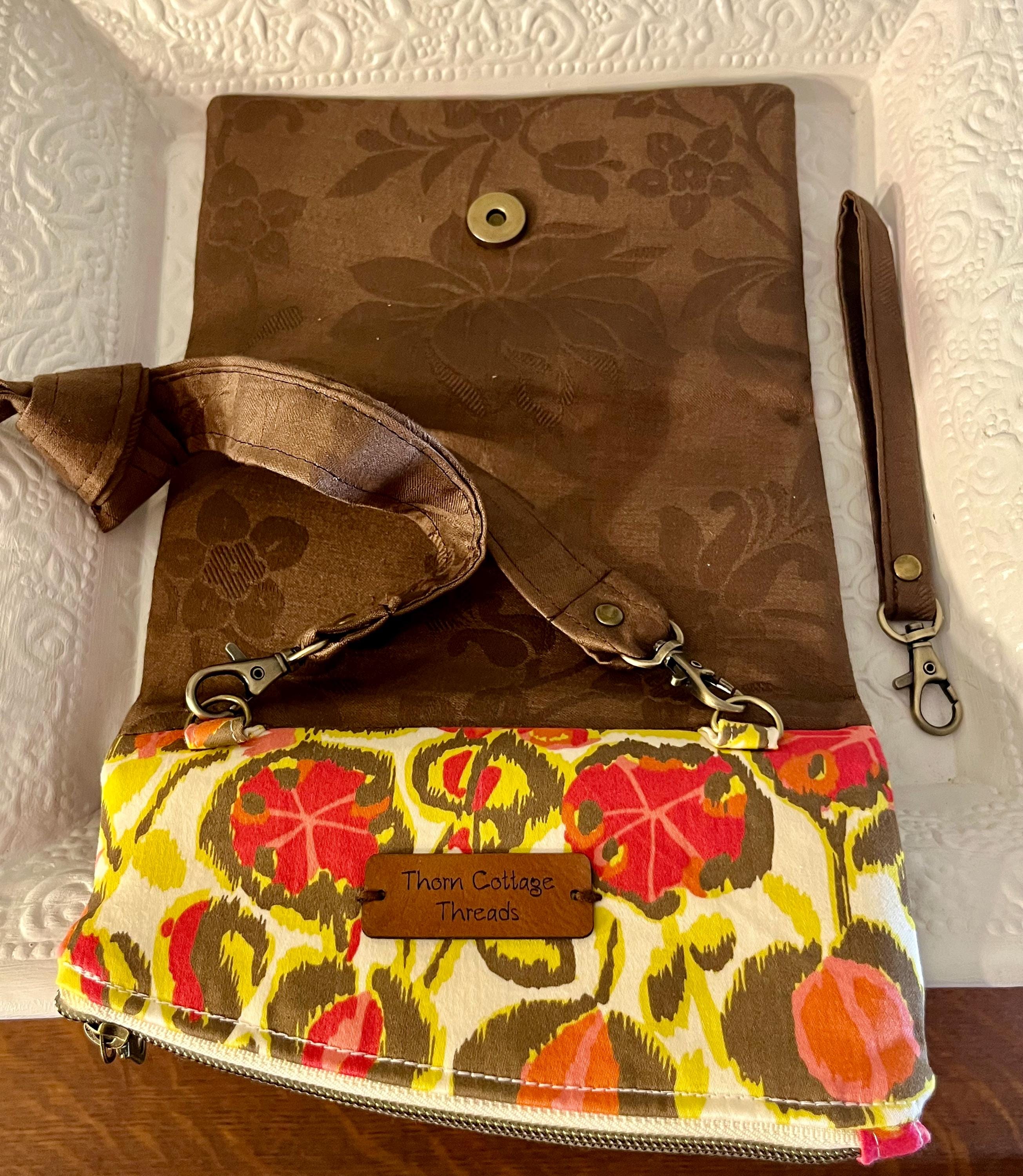 Bag, Crossbody, Cell Phone, Wallet, Organizer, Purse, Upcycled, Cotton ...