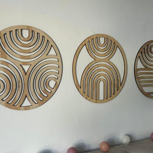 Wall Decoration, Wood, Modern Geometric Shapes - Etsy