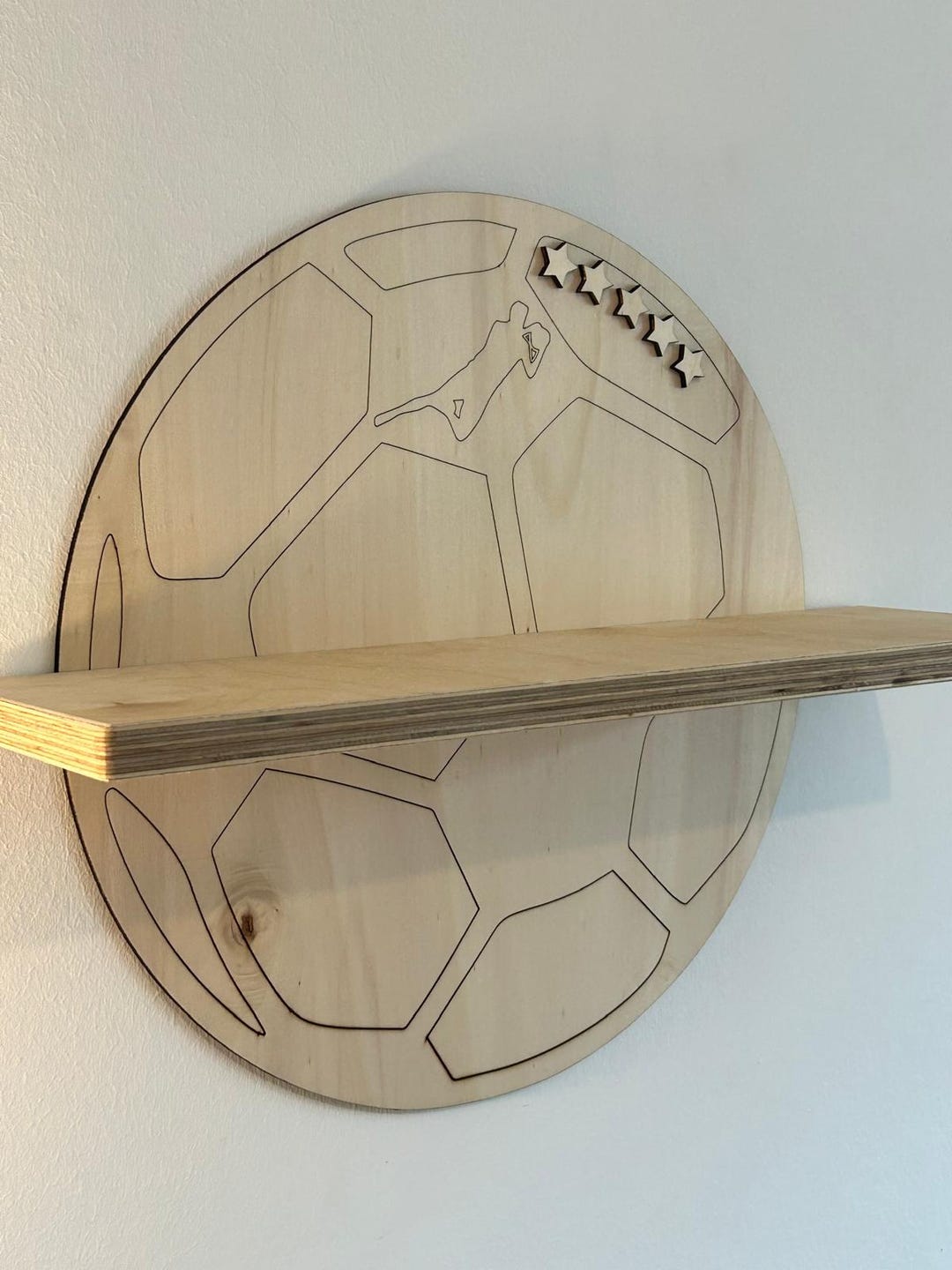 Children's Room Shelf Made of Wood - Football Motif - Etsy