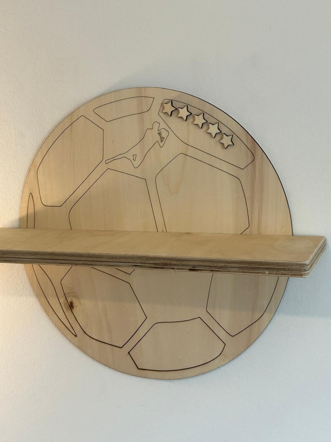 Children's Room Shelf Made of Wood - Football Motif - Etsy