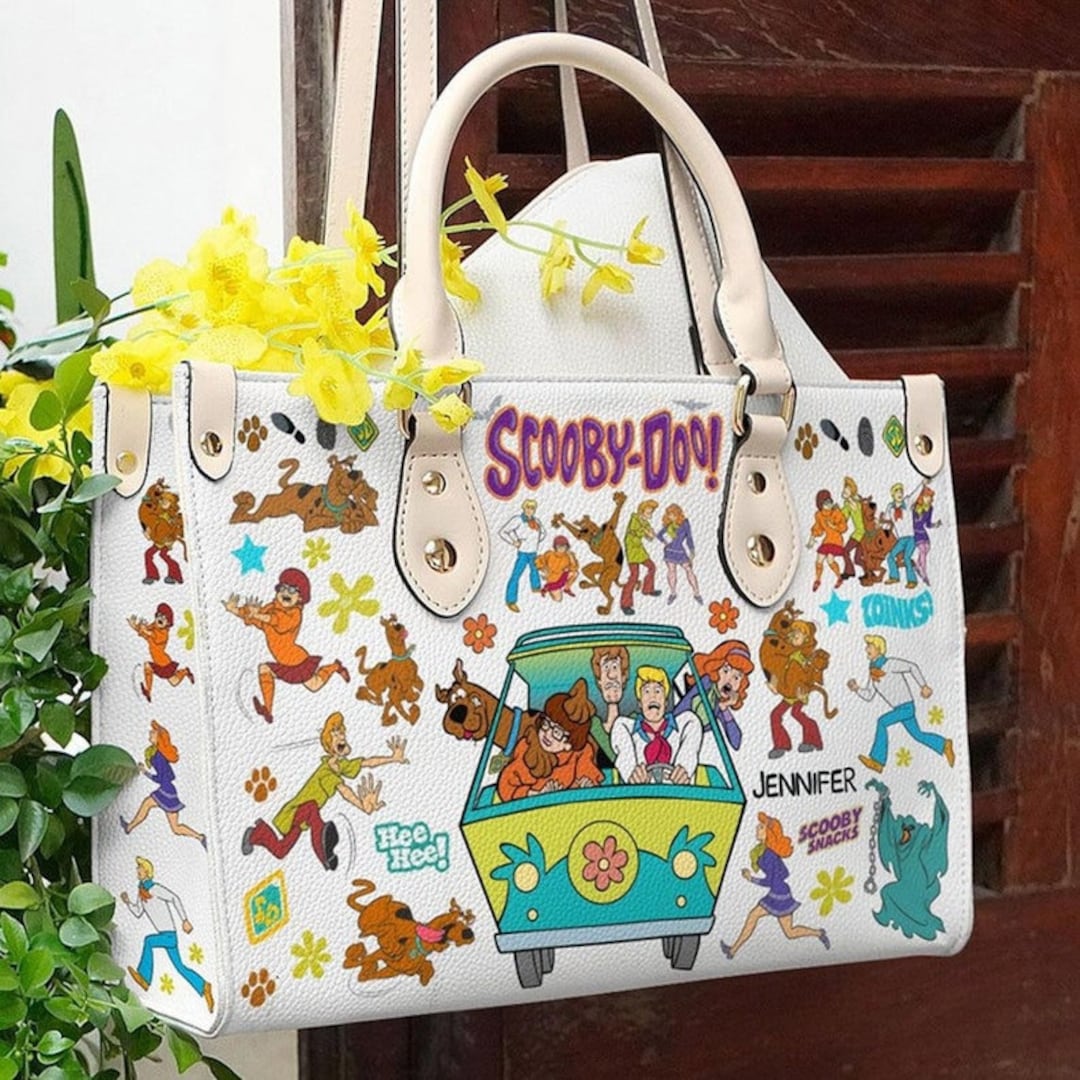 Scooby Doo Car Leather Handbag, Scooby Doo Bags, Wallet/shoulder Bag ...
