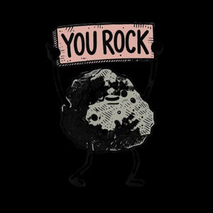 You Rock Sticker – Cute Pun Rock Vinyl Decal, Motivational Gift, Funny ...