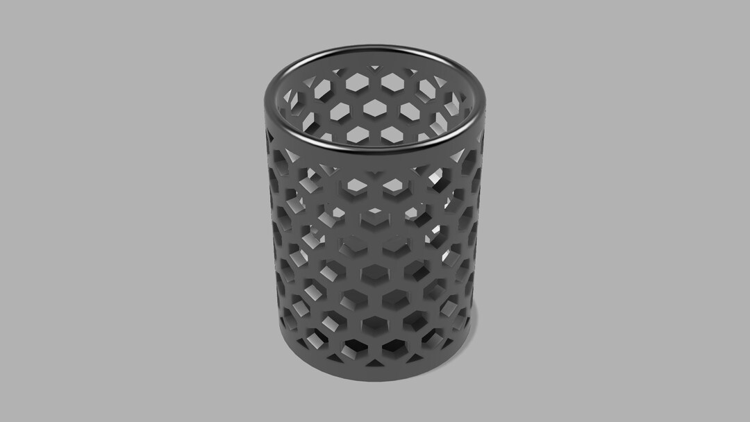 Pencil Cup Stl File for 3d-print - Etsy