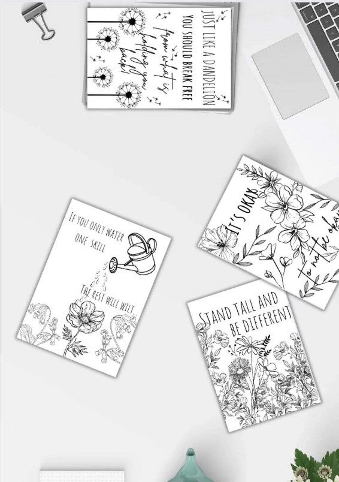 Social/emotional Coloring Pages Adult Coloring Book PNG Files ...