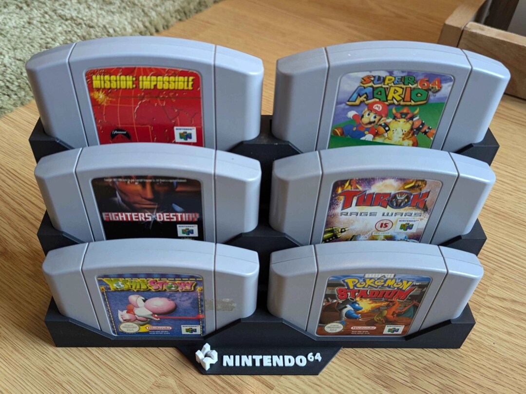 N64 Cartridge Holder - Nintendo 64 Game Storage Solution - Etsy