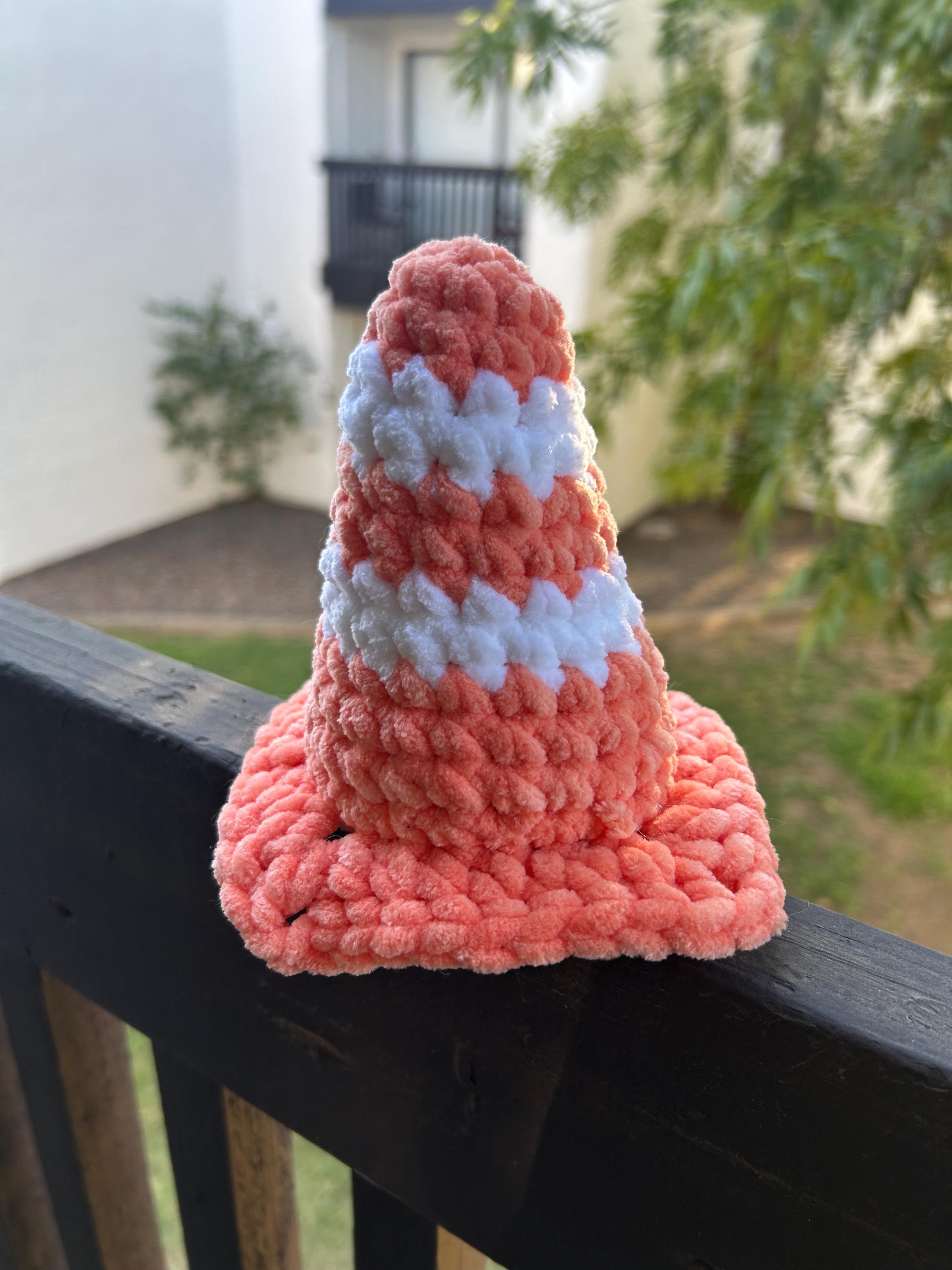 Crochet Stuffed Traffic Cone - Etsy