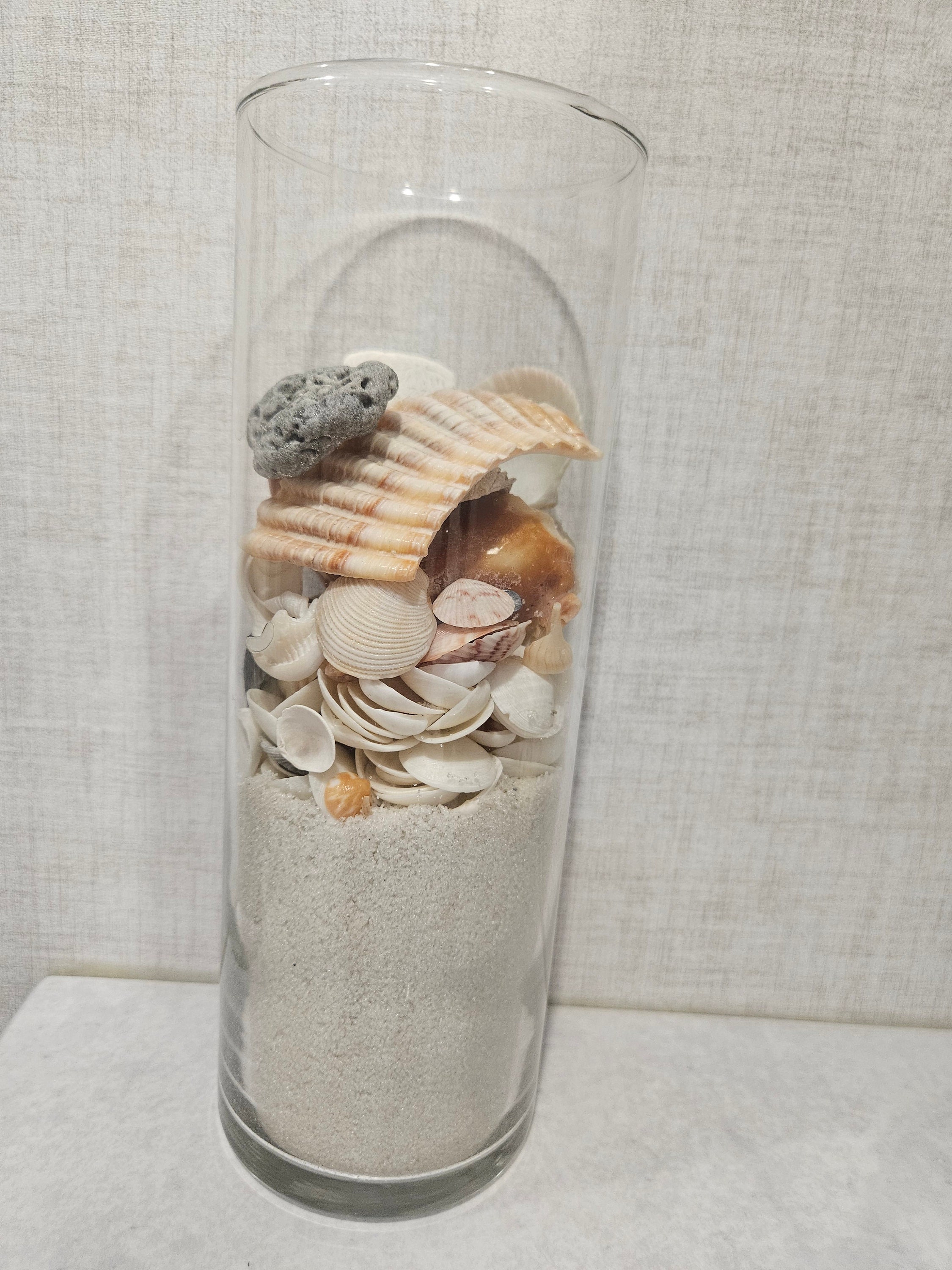 Sand and Shells in Glass Vase From the Gulf of Mexico Beaches - Etsy