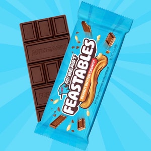 New Packing More Creamy - Mr Beast Feastables Chocolate Bar 60g - Etsy UK