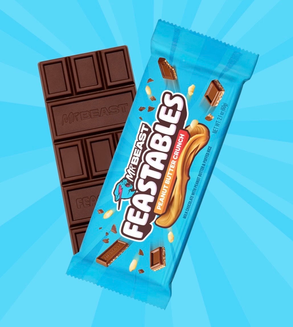 New Packing More Creamy - Mr Beast Feastables Chocolate Bar 60g - Etsy UK