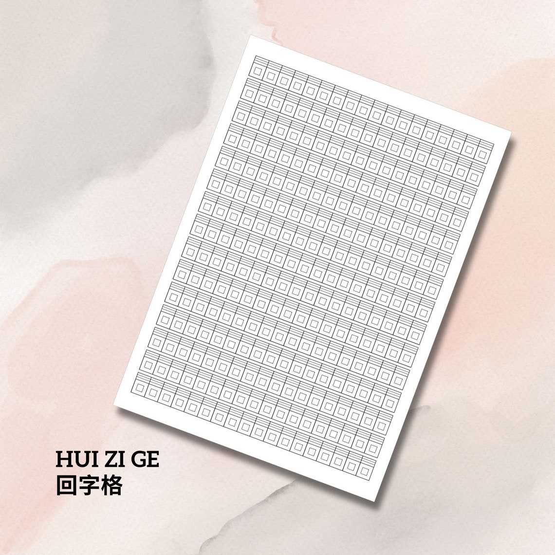 Chinese Writing Paper With Pinyin Japanese Manuscript Hanzi Handwriting ...