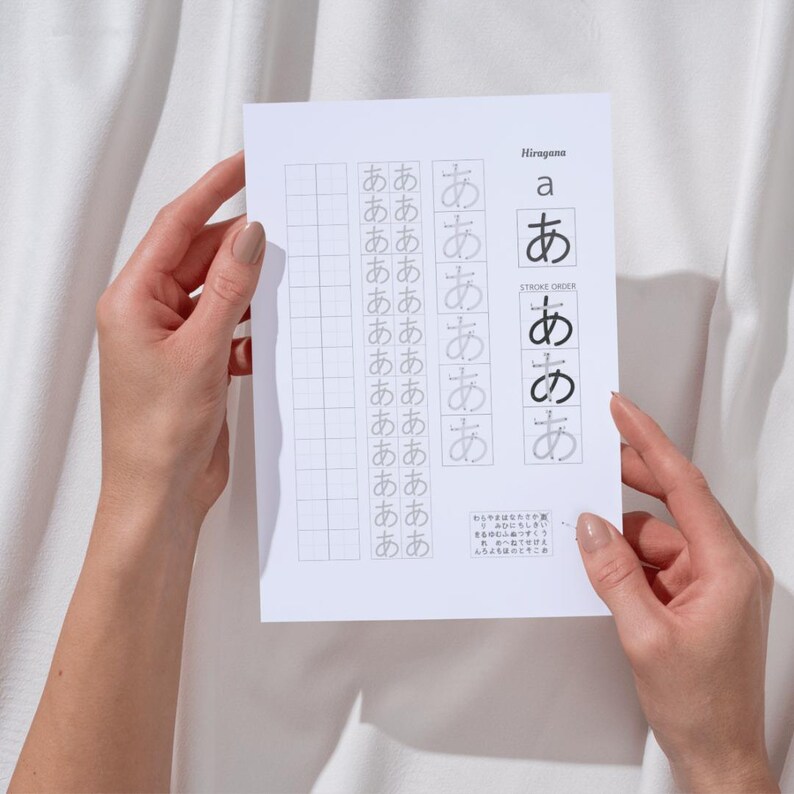 Hiragana and Katakana Practice Sheets | Japanese Writing Workbook PDF ...