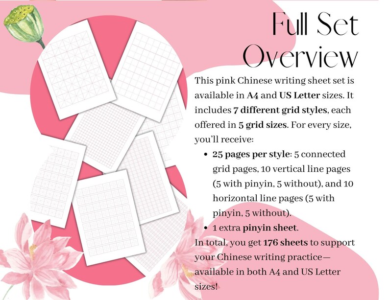 Chinese Writing Practice Sheets & Mandarin Learning | Hanzi | Pinyin ...