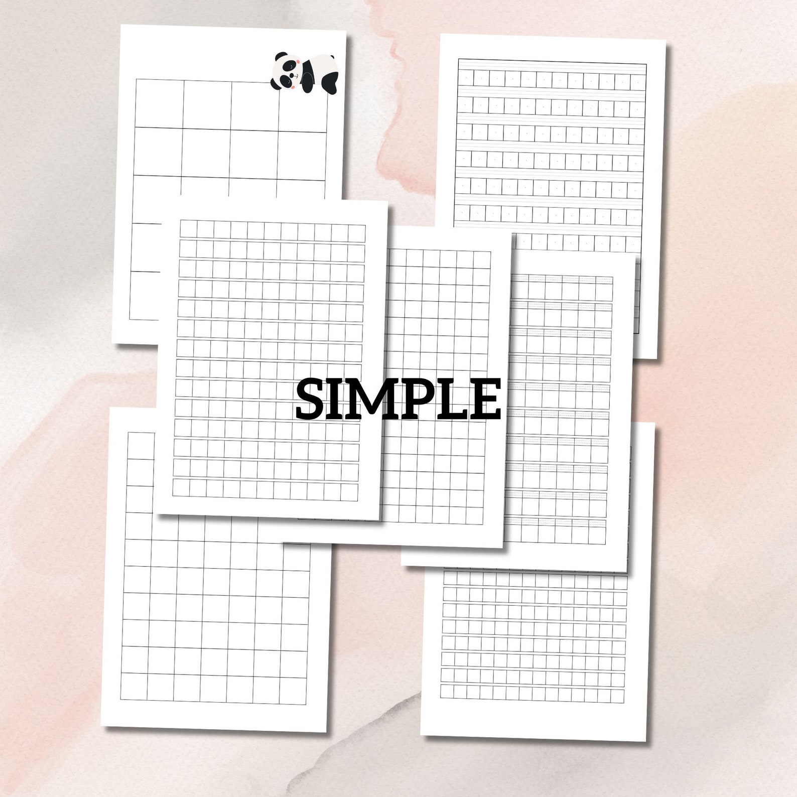 Chinese and Japanese Writing Practice Sheets | Calligraphy PDF With ...
