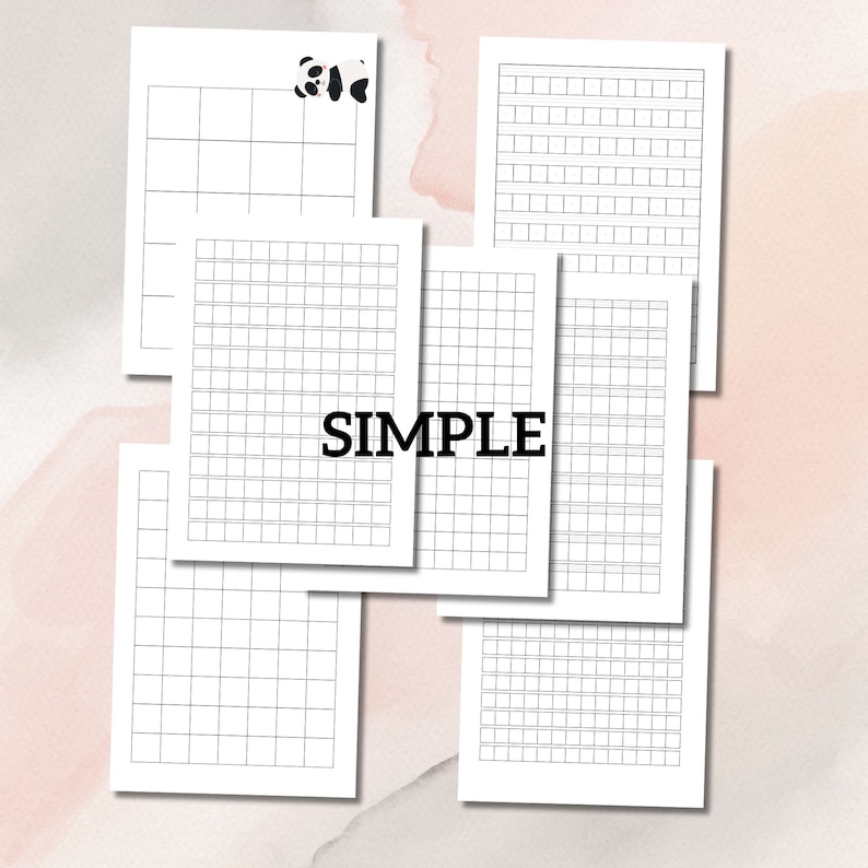 Chinese and Japanese Writing Practice Sheets | Calligraphy PDF With ...
