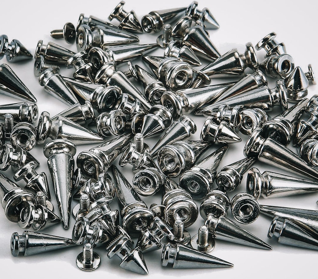 Punk Spikes Set Mixed Shape Spikes and Studs Assorted Sizes Cone Spike ...