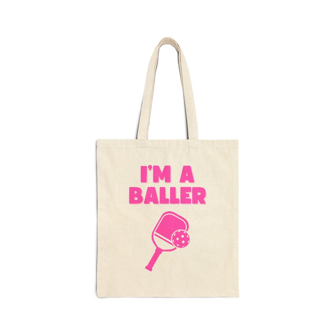 I'm a Baller Pickleball Tote Bag - Etsy