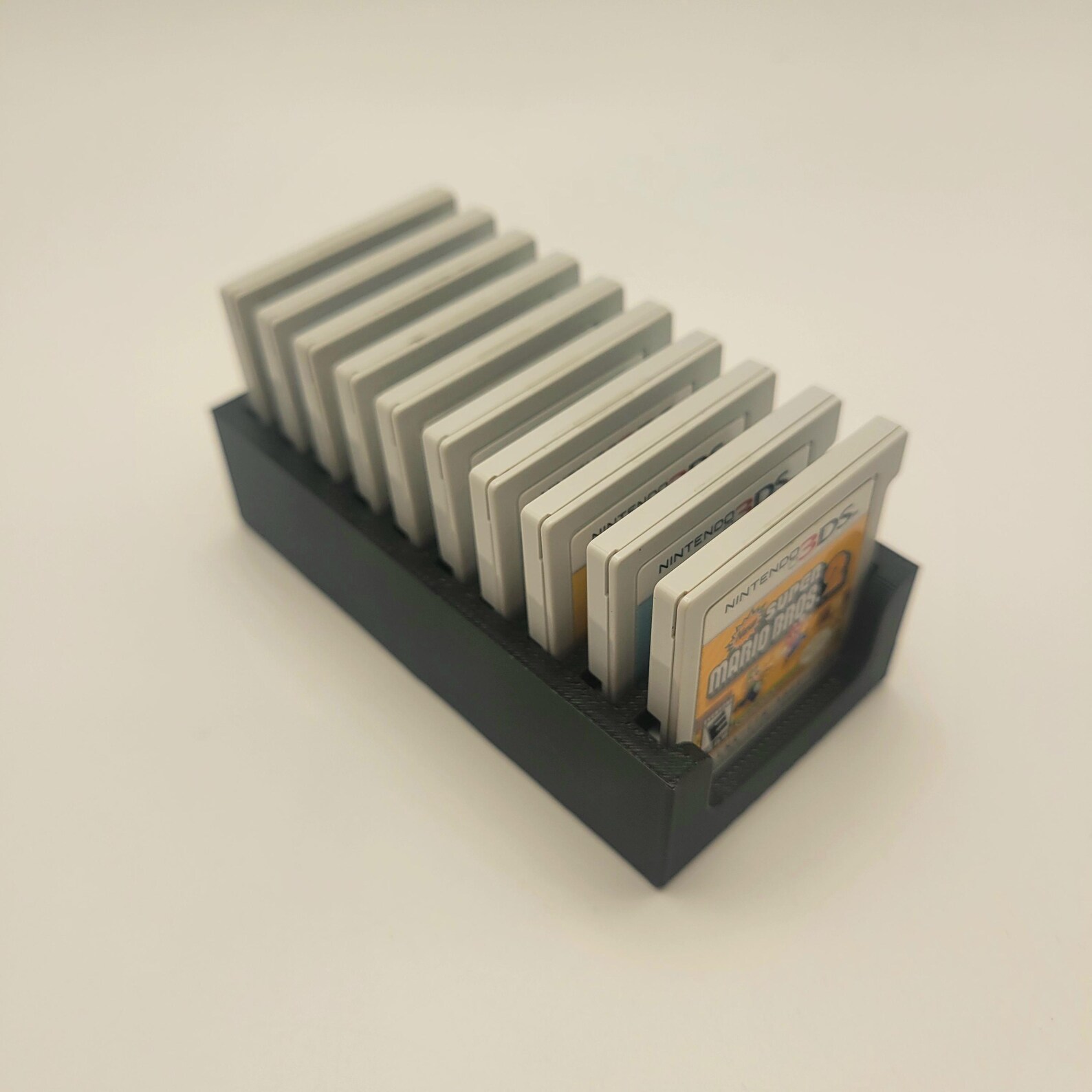 10-slot Nintendo Ds/3ds/dsi Game Cartridge Holder - Compact Black ...