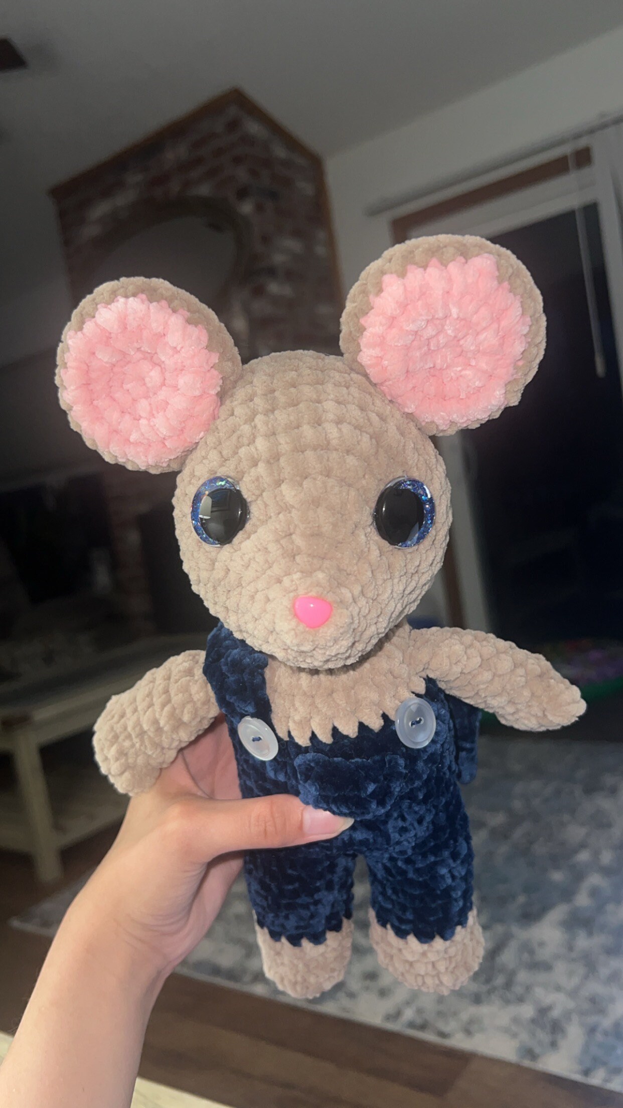 Mouse in Overalls Pattern - Etsy