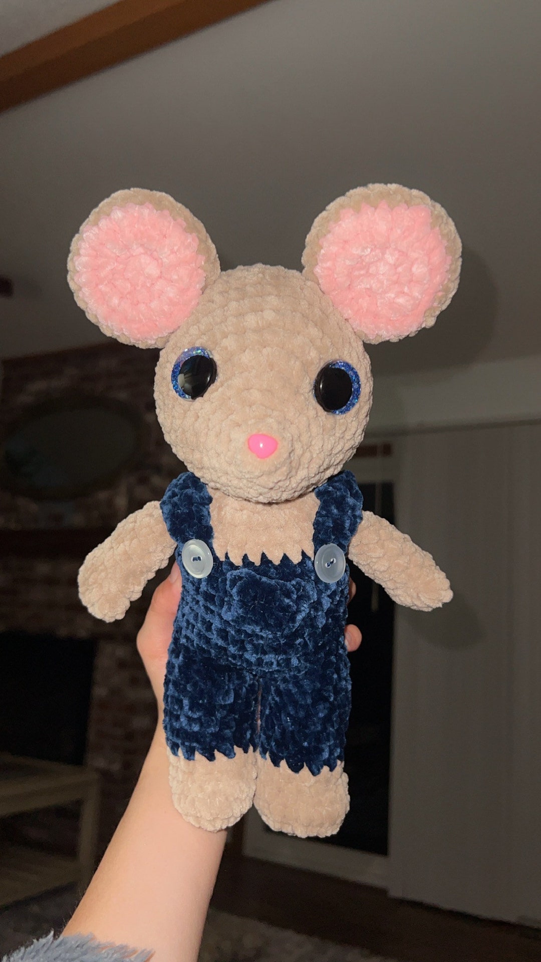 Mouse in Overalls Pattern - Etsy