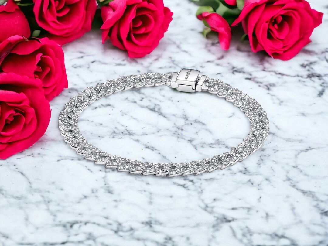 Pandora Timeless Pavé Chain Silver Bracelet ALE S925, Valentine's Day ...