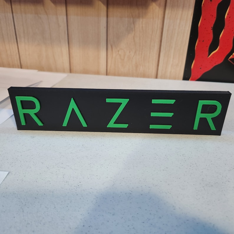 Razer 3D Printed Logo Art - Etsy