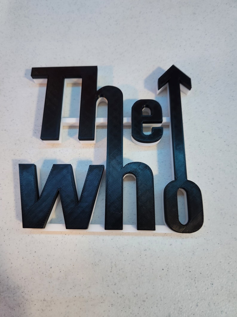 The Who 3D Printed Logo Art - Etsy