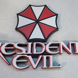 Resident Evil 3D Printed Logo Art - Etsy Canada